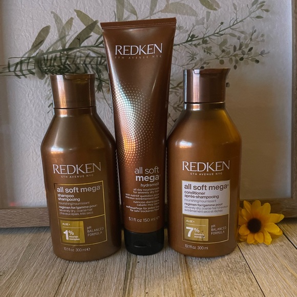 Redken | Hair | All Soft Mega Set Shampoo Conditioner Hydramelt Leave ...